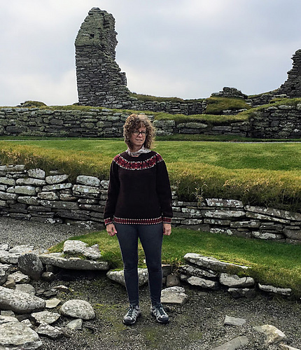 Ravelry: Shetland Tree and Star Yoke Pullover pattern by Marci Richardson