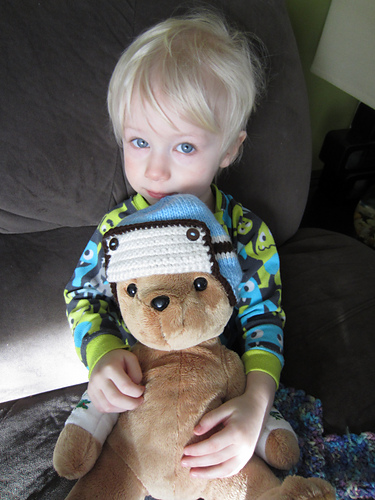 Ravelry: Fusion Newborn Bomber Hat pattern by Marcie Moore