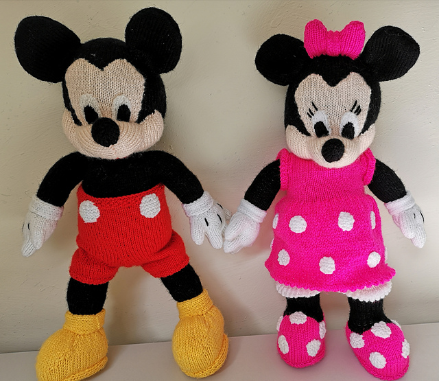 Ravelry: Mickey & Minnie Mouse pattern by Margaret Tobin