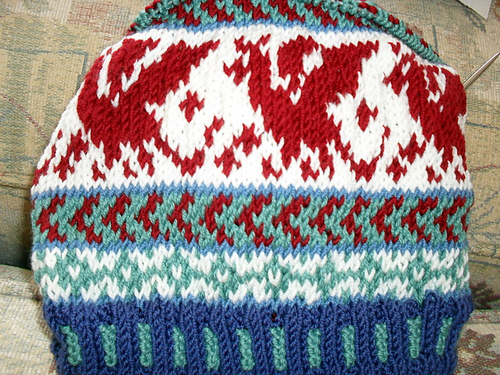 Ravelry: Red Dragon Beanie pattern by Sandra Jäger