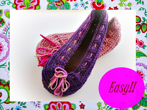Ravelry: Ballet Slippers pattern by Maria Manuel
