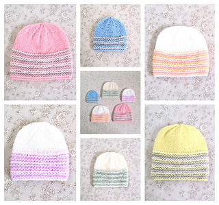 Ravelry: Babbity Hats in 3 colours pattern by marianna mel