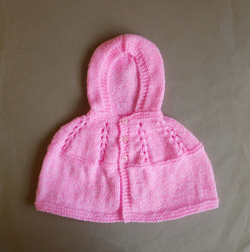 Ravelry: Carla - Hooded Baby Cape pattern by marianna mel