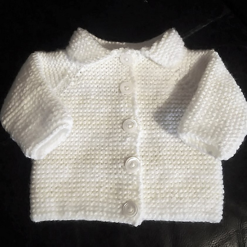 Ravelry: Garter Stitch Babbity Baby Jacket with a Collar pattern by ...