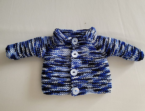 Ravelry: Garter Stitch Babbity Baby Jacket with a Collar pattern by ...