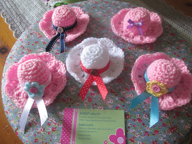 Ravelry: Mini Hat Crochet UK Pattern pattern by maria costa