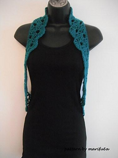 Ravelry: mint vest shrug pattern by marifu6a