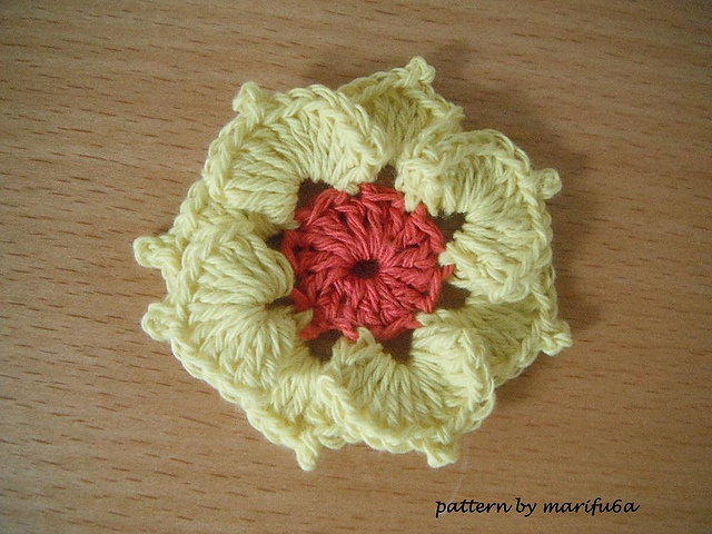 Ravelry: 3D flower Applique pattern by marifu6a