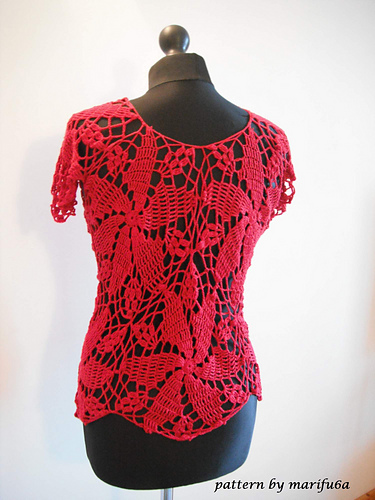 Ravelry: Red Blouse pattern by marifu6a