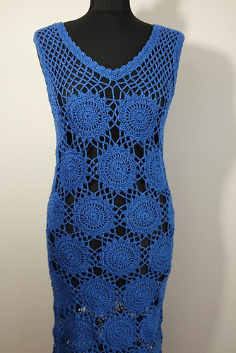 Ravelry: amazing blue dress pattern by marifu6a