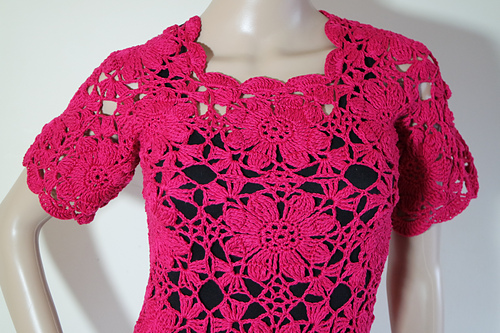 Ravelry: elegant red dress pattern by Marina Zvirgzdina