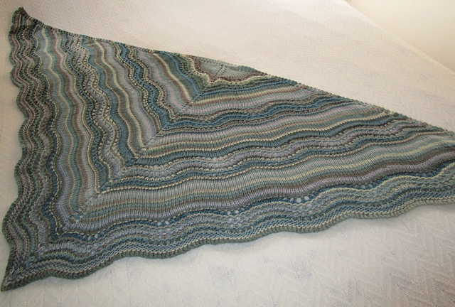 Ravelry: marilyn57's Old Shale Shawl