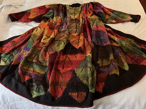 Ravelry: #15 Long Leaf Coat pattern by Kaffe Fassett