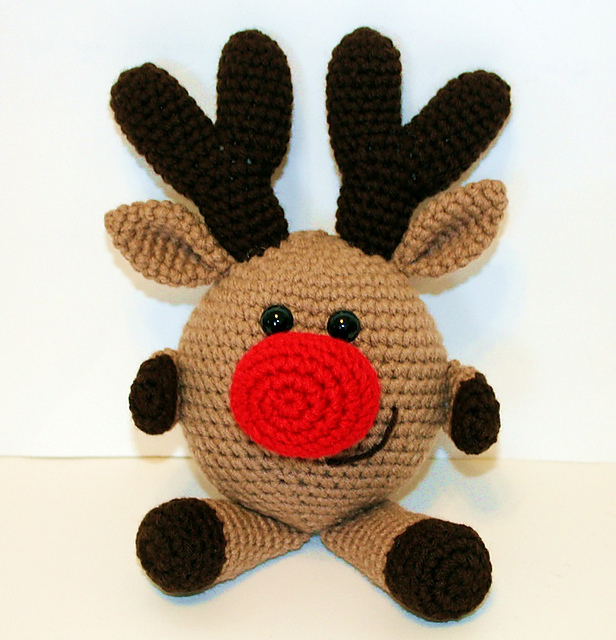 Ravelry: Rudolph Noggin Pal Amigurumi pattern by Mary Smith