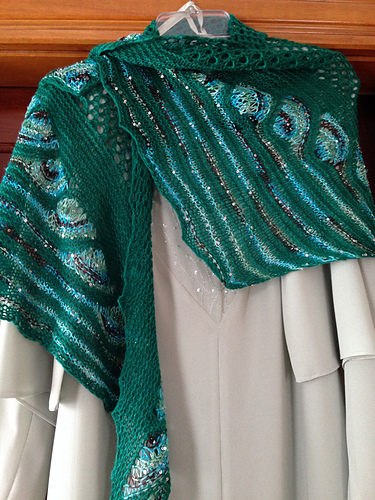 Ravelry: Peacock Shawl pattern by Iris Schreier