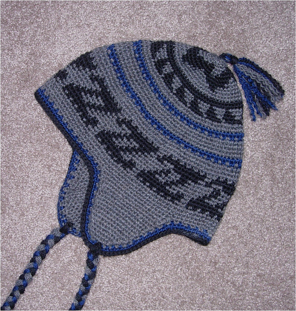 Ravelry: inca-style ear flap hat pattern by Melody Griffiths