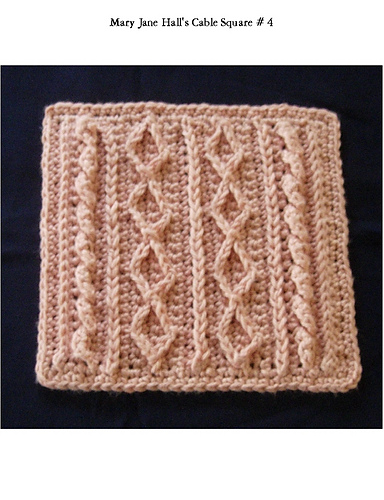 Ravelry: Cable/Aran Square pattern by Mary Jane Hall