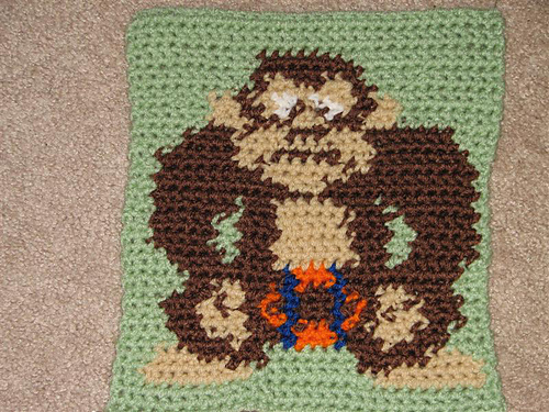 Ravelry: Donkey Kong Square pattern by Susan Bridget