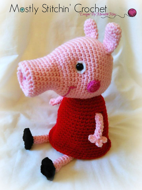 Ravelry: Peppa Pig Inspired pattern by Mostly Stitchin' Crochet Designs ...