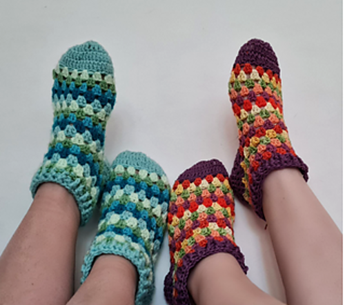 Ravelry: Granny Stripe Socks pattern by Maya Kuzman