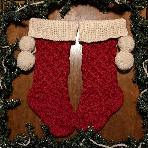 Ravelry: Cable Knit Stocking pattern by Knit by Mik