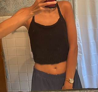 Ravelry: Knitted Black Tank Top, Erin pattern by Mich Gutterm