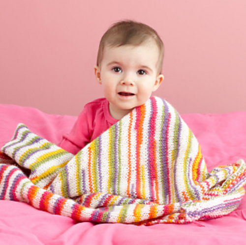 Ravelry: Bright Knit Baby Throw pattern by Lion Brand Yarn