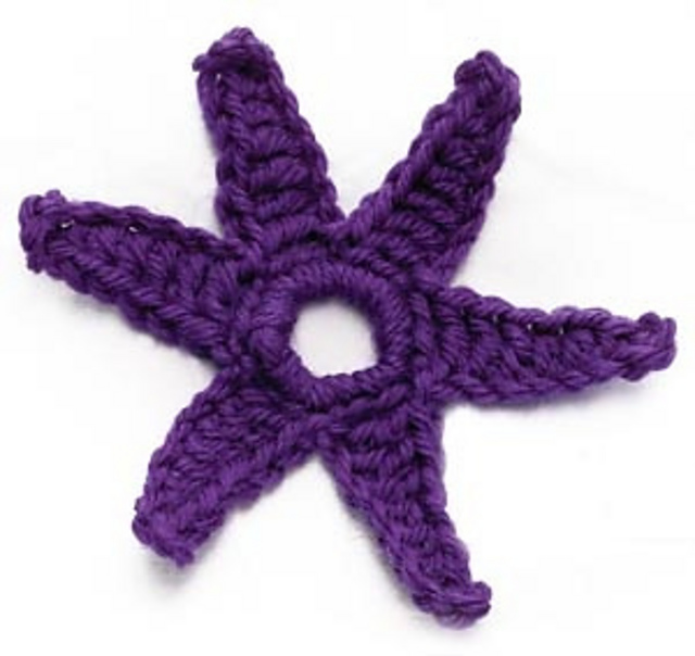 Ravelry: Crochet Motif IX: Six-pointed Star pattern by Lion Brand Yarn