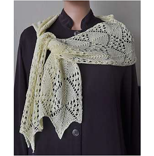 Ravelry: Panda Silk Chevron Lace Scarf pattern by Susan Druding
