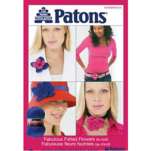 Ravelry: Fabulous Felted Flowers #120 pattern by Patons