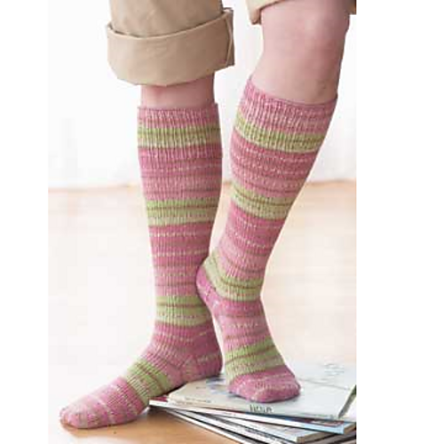 Ravelry: Knee-High Stretch Socks #170 pattern by Patons