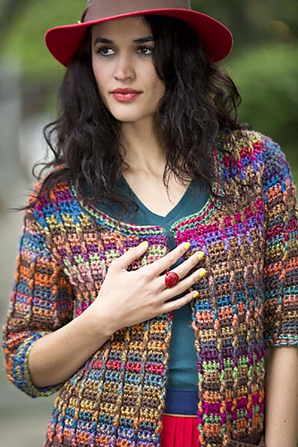 Ravelry: Colorfully Modern Cardigan pattern by Lion Brand Yarn
