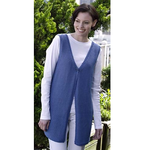 Ravelry: Everyday Long Vest pattern by Lion Brand Yarn