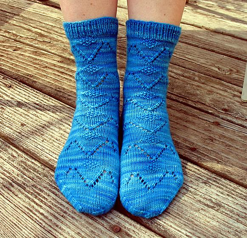 Ravelry: Birds in Flight Socks pattern by Kelly Patla