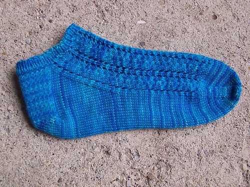 Ravelry: Picket Fence Lace Anklets pattern by Mara Jessup