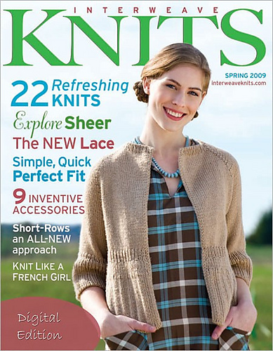 Ravelry: Interweave Knits, Spring 2009 - patterns