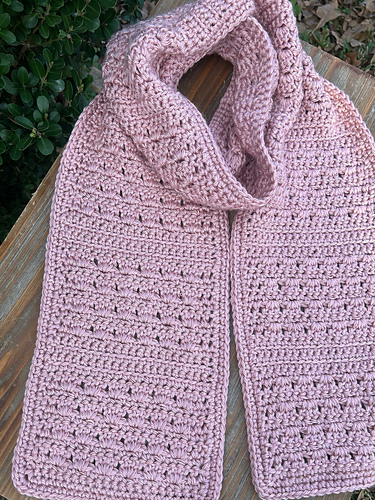 Ravelry: Blossom Ridge Scarf pattern by Becky Pickett