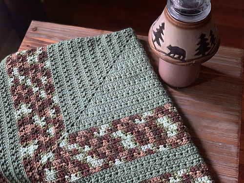 Ravelry: Acadia Trails Crochet Baby Blanket pattern by Becky Pickett