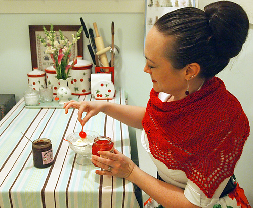 Ravelry: Raspberry Ripple Shawlette pattern by Meghan C. Radick