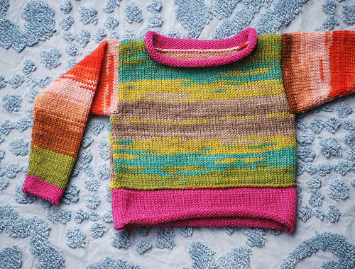 Ravelry: Easy Two-Color Pullover pattern by Tonia Barry