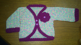 Ravelry: Half Circle Baby Jacket 15-24 months pattern by Mel Garcia Tello