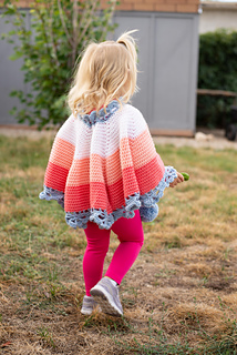 Ravelry: Girls Color Block Poncho pattern by Melody Francis