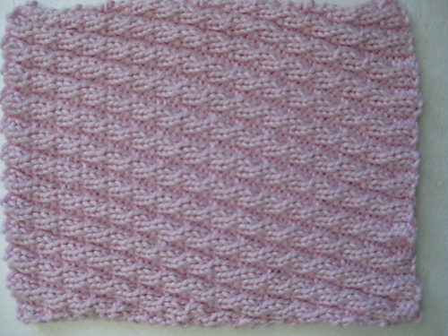Ravelry: 05 Diagonal Ribbing pattern by Barbara G. Walker
