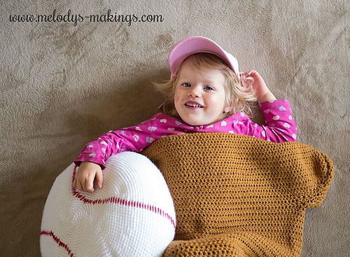 Ravelry: Baseball Blanket and Pillow ~ Crochet Version pattern by ...