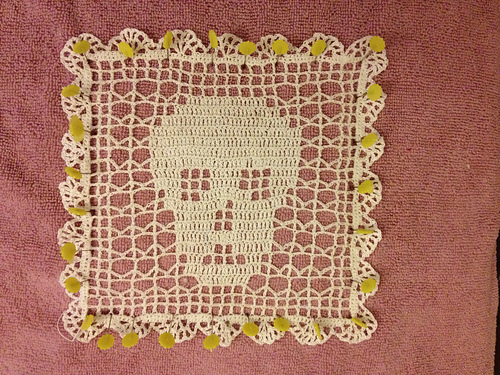 Ravelry: Filet Skull Doily pattern by Maria Merlino