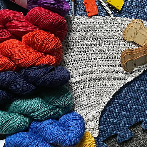 Ravelry: In The Mood Triangle Shawl pattern by Bernadine Graham