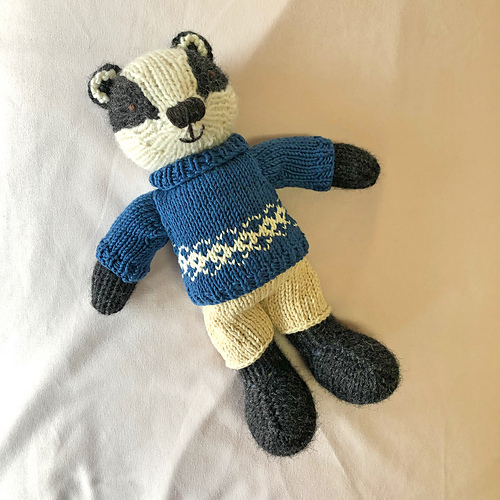 Ravelry: Badger in a sweater pattern by Julie Williams