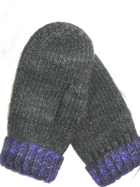 Ravelry: Straight-Needle Felted Wool Mittens pattern by Karen MacEwan