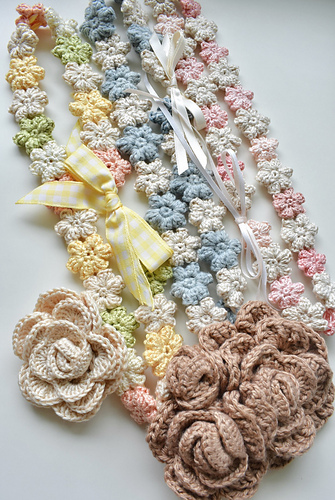 Ravelry: Sweet Daisy Flower Crown pattern by Meredith Buck