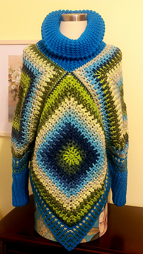 Ravelry: Feather Stitch Square Motif pattern by Merri Purdy